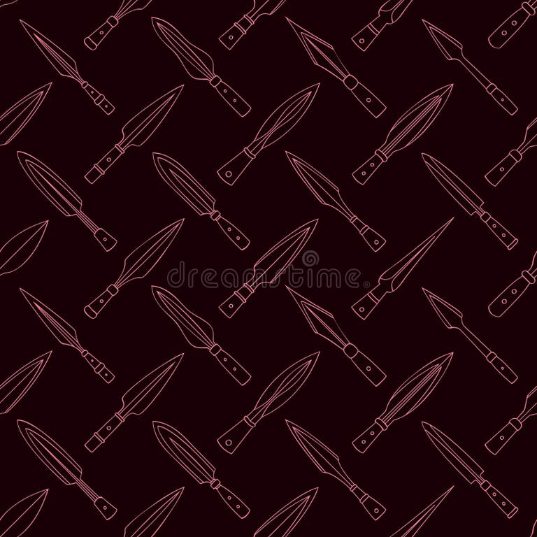 Seamless Pattern with Ancient Spearheads Stock Vector - Illustration of indian, pattern: 238187119