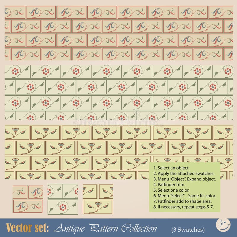 Seamless Pattern in Antique Style Stock Vector - Illustration of ...