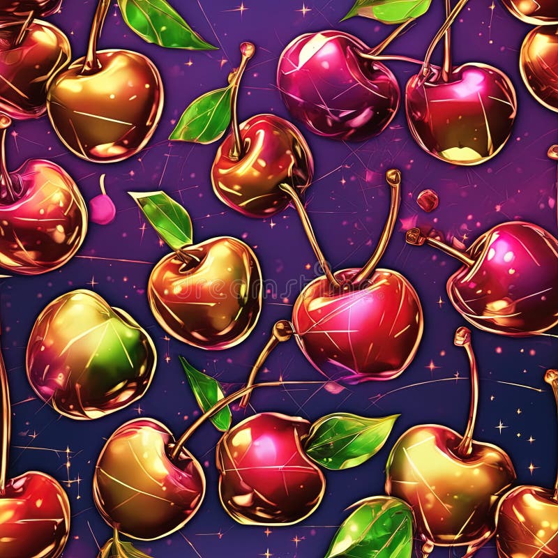 Seamless Pattern with Apples Seamless Pattern with Apples Vector Realistic Illustration of Red ...