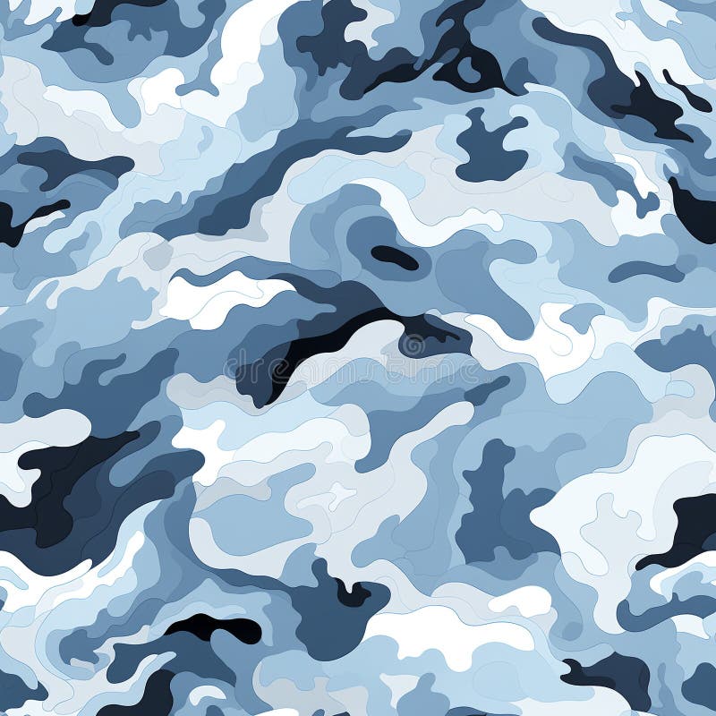 Seamless Pattern Arctic Camouflage: Designed for Snow and Ice-covered ...