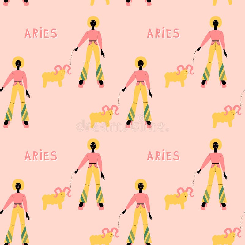 Aries Seamless Texture Stock Illustrations – 518 Aries Seamless Texture ...