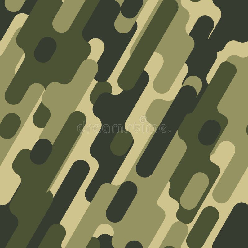 Army Camouflage Fractal Seamless Pattern Stock Vector - Illustration of ...