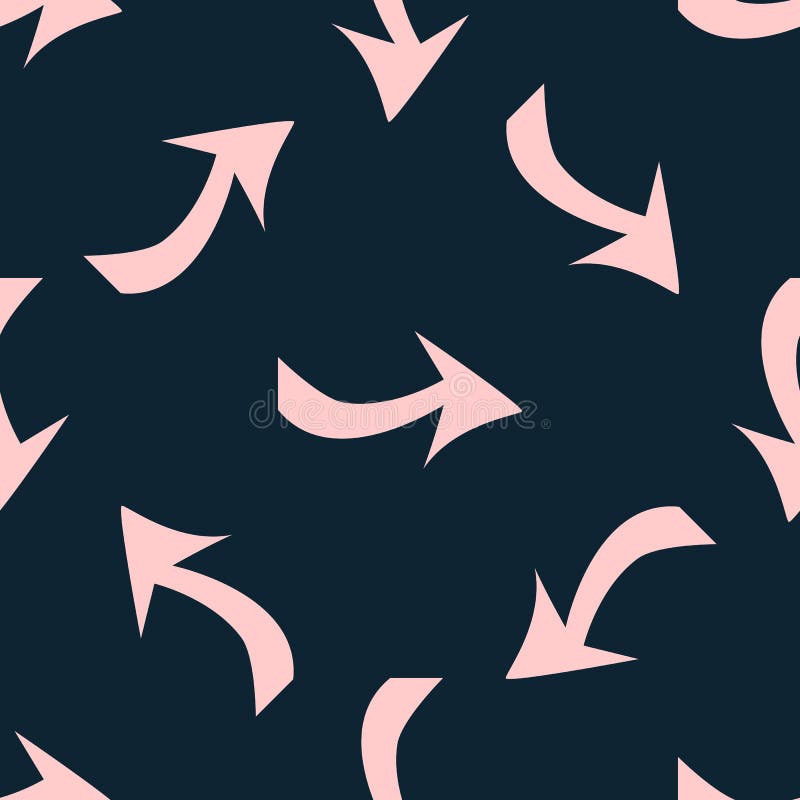 Seamless Pattern with Arrows. Repeating Girl Print Stock Vector ...