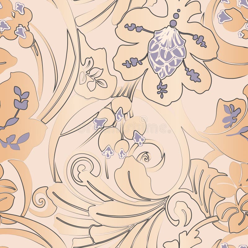 Jugendstil Pattern Stock Illustrations – 456 Jugendstil Pattern Stock ...