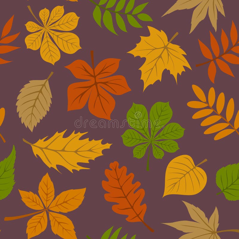 Forest Seamless Pattern stock vector. Illustration of design - 71636878