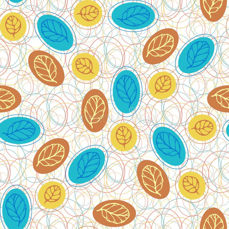 Seamless Pattern with Autumn Leaves. Fashion Textile Texture or ...