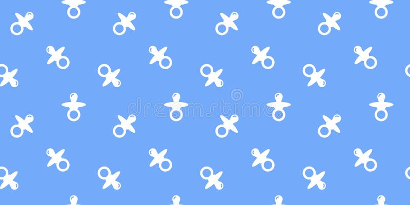 Seamless Pattern with Baby Pacifier. Delicate Background for Packaging ...