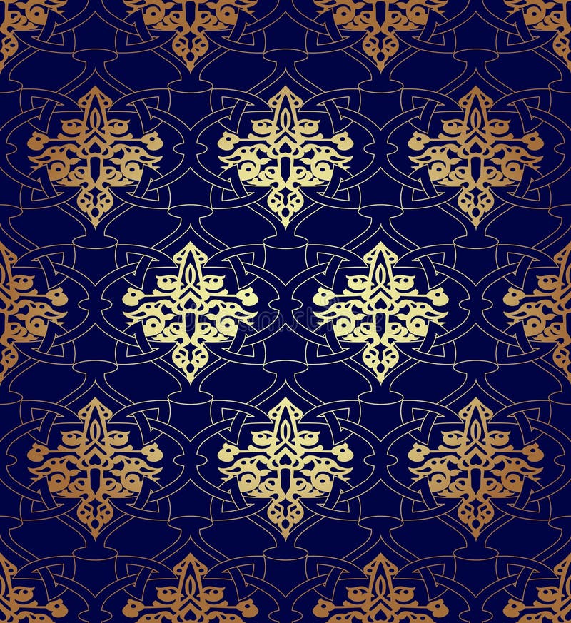 Seamless Pattern Background in Arabian Style. Stock Vector ...