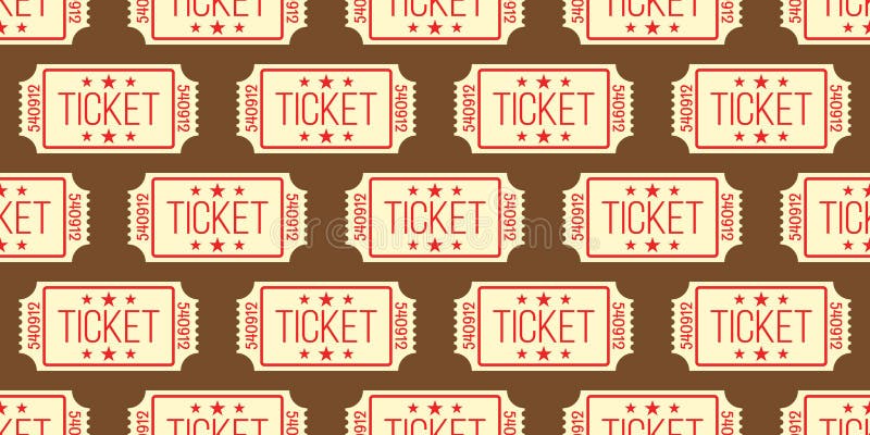Seamless Pattern Background Cinema Tickets Stock Illustrations – 136 ...