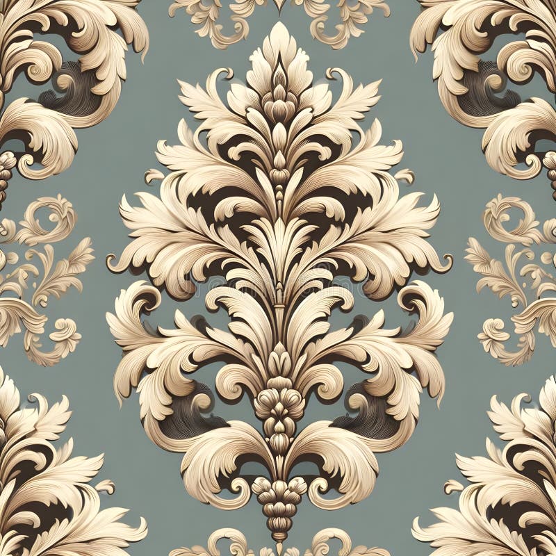 Seamless Pattern Background. Classical Luxury Old Fashioned Stock Image ...