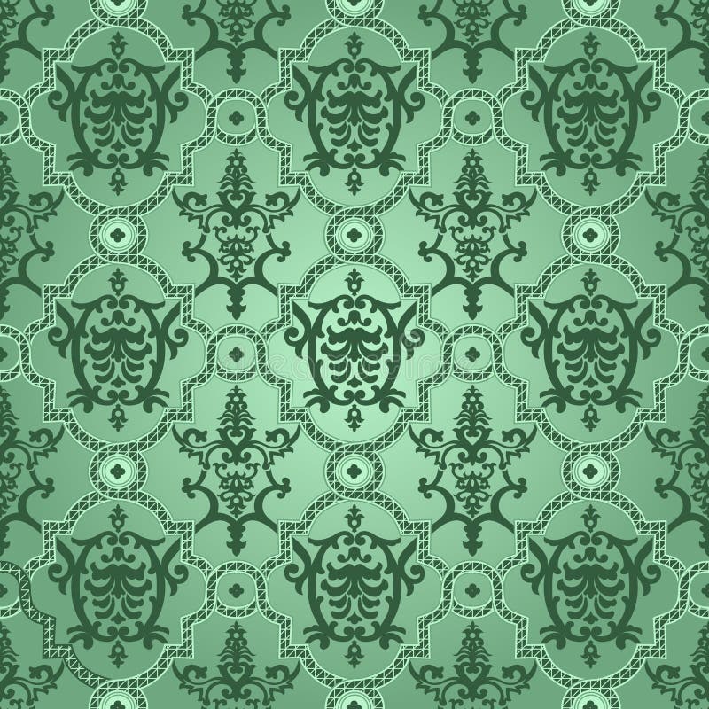 Seamless Pattern Background.Damask Wallpaper. Stock Vector ...