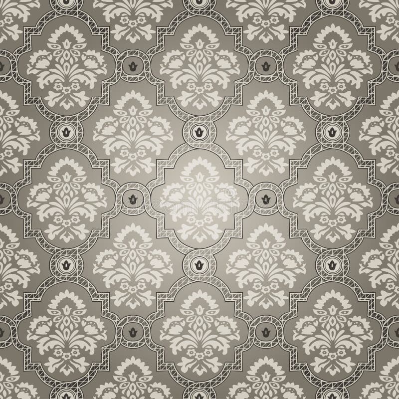 Seamless Pattern Background.Damask Wallpaper. Stock Vector ...