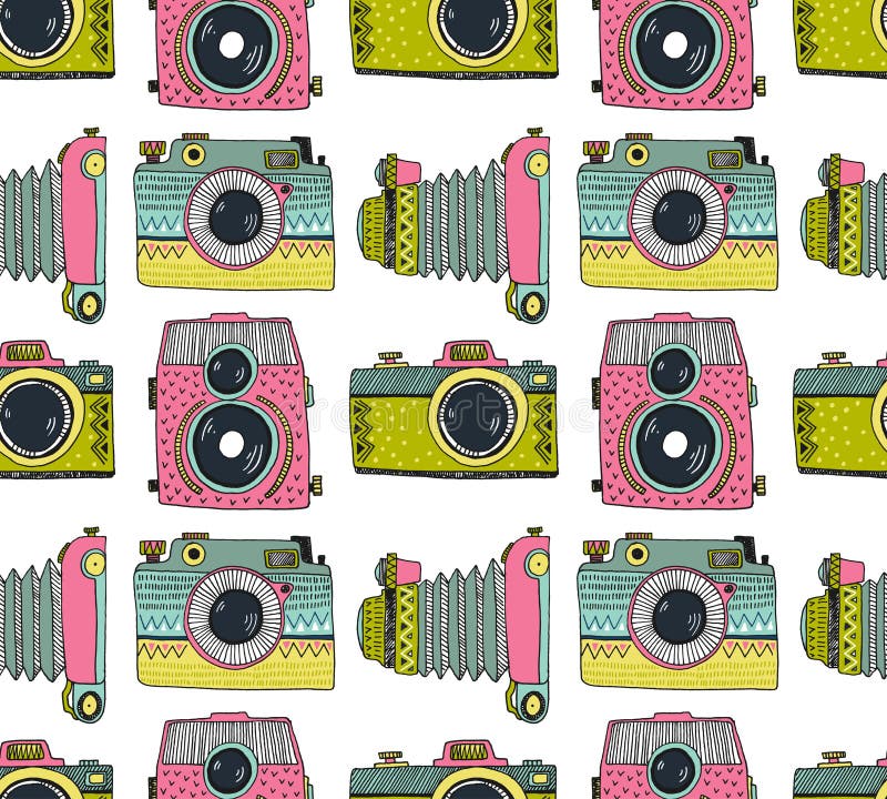 Ornamental Retro Photo Camera and Stylish Lettering - Collect Sweet ...