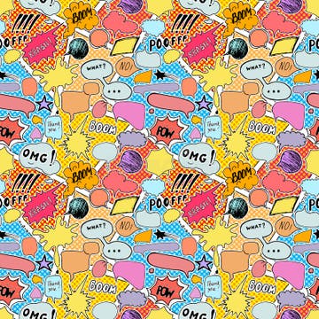Comic Book Pattern Stock Illustrations – 44,123 Comic Book Pattern ...