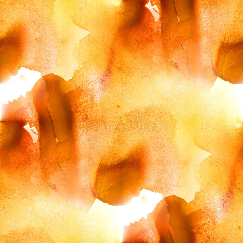 Seamless Pattern Background. Handmade Abstract Brown Watercolor Hand ...