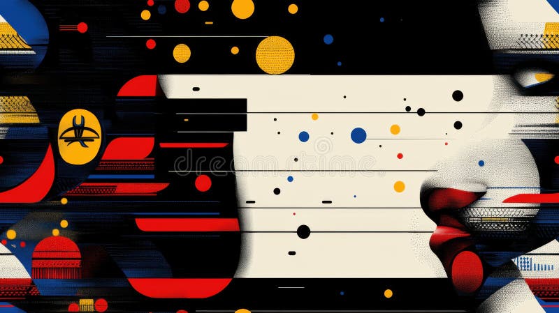 A Seamless Pattern Background in a Modern Flat Art Style, Featuring ...