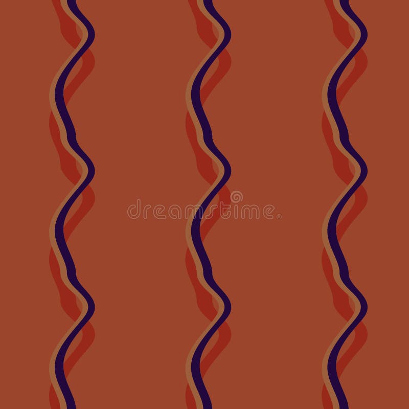Seamless Pattern Background with Multi-colored Wavy Lines. Stock ...