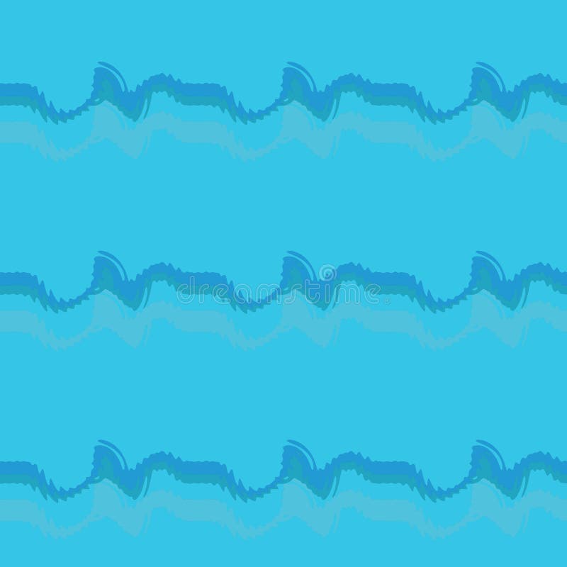 Seamless Pattern Background with Multi-colored Wavy Lines. Stock ...