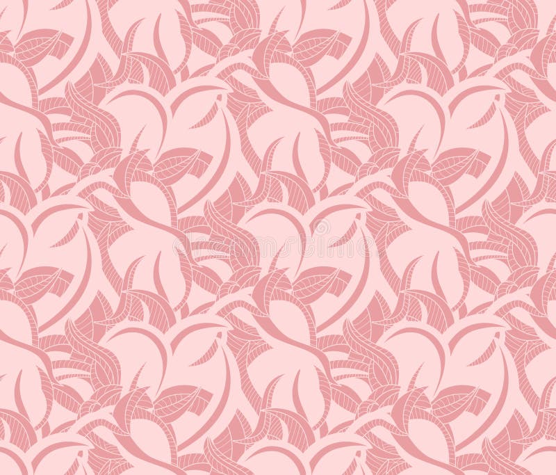Seamless Pattern with Curves on Pink Background Stock Vector ...