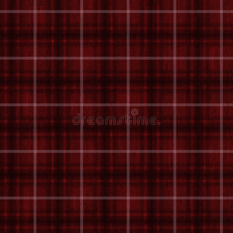 Textured Red Flannel Plaid Fabric Seamless Pattern Stock Illustration ...
