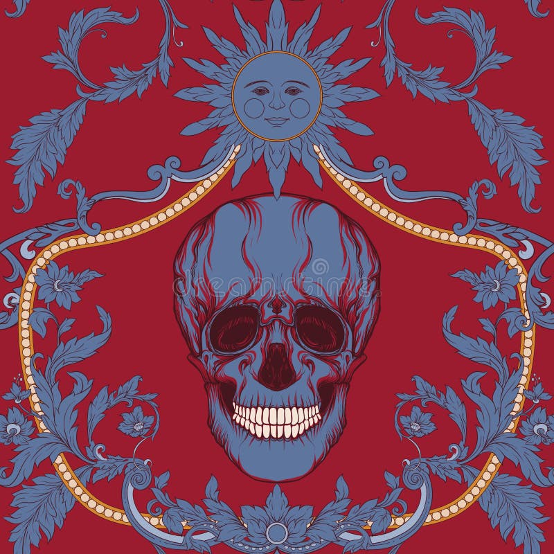 Seamless Pattern, Background. Stock Vector - Illustration of baroque ...