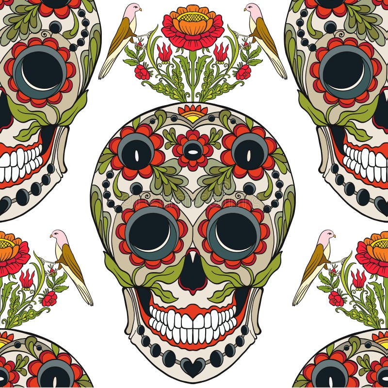 Calaca Skull Stock Illustrations – 527 Calaca Skull Stock Illustrations ...