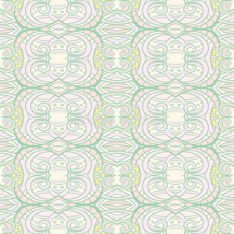 Seamless Pattern, with Traditional Paisley. Stock Vector - Illustration ...