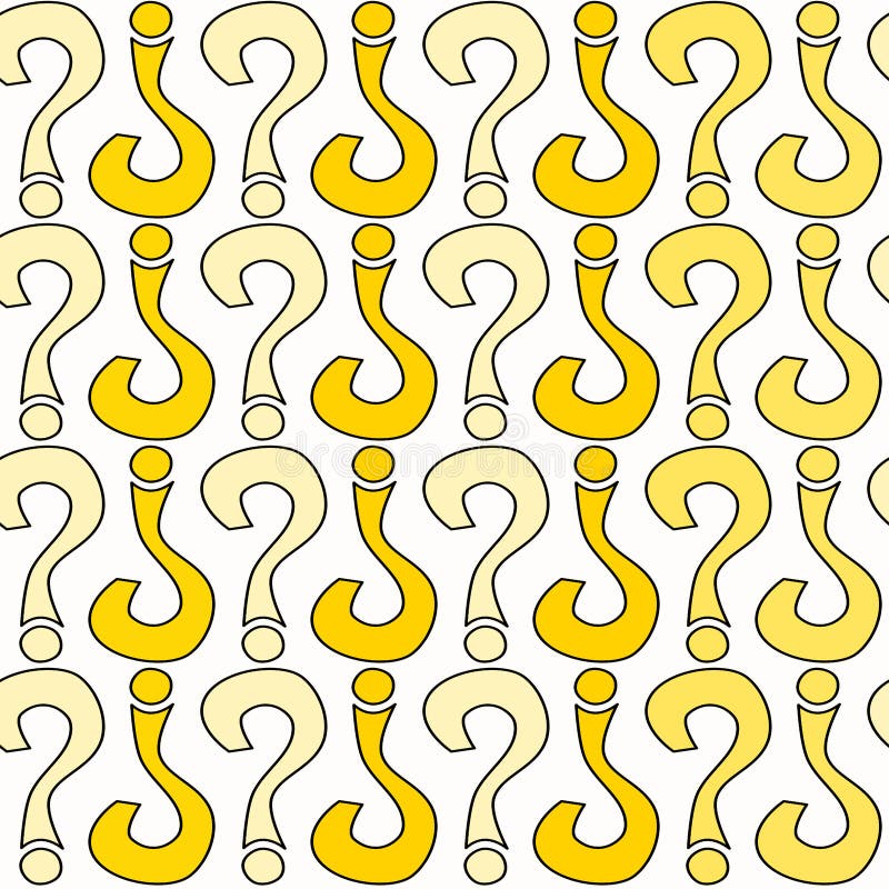 Seamless Question Mark Pattern Stock Image - Illustration of decoration ...
