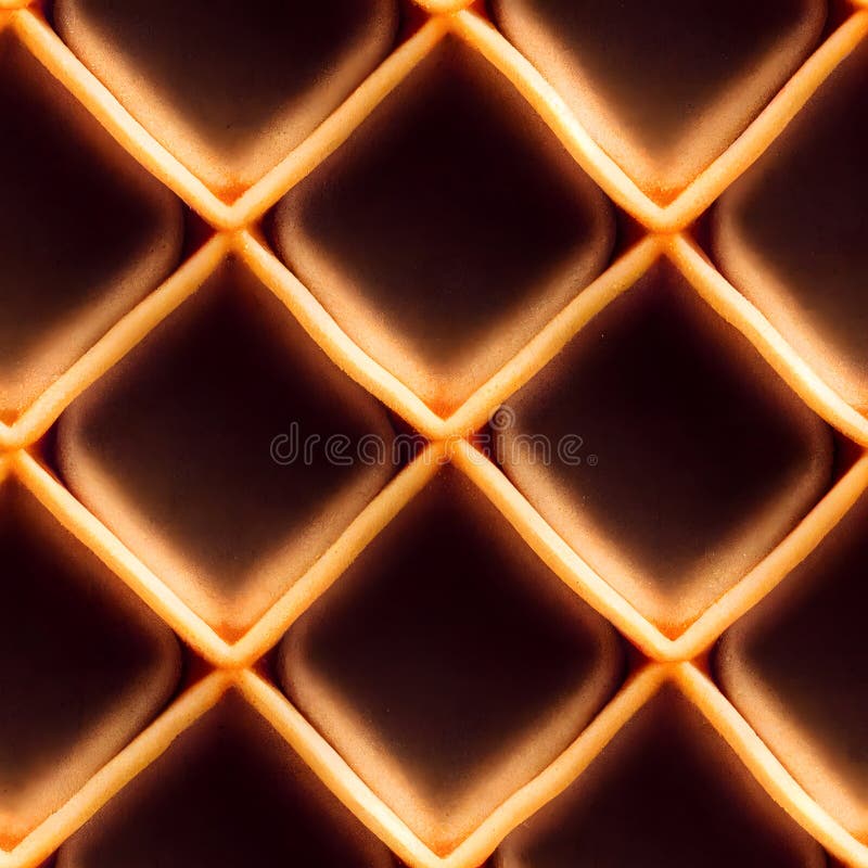 Seamless Pattern Background, Waffle Texture Closeup. Generative AI ... Seamless Pattern Background, Waffle Texture Closeup. Generative AI ...