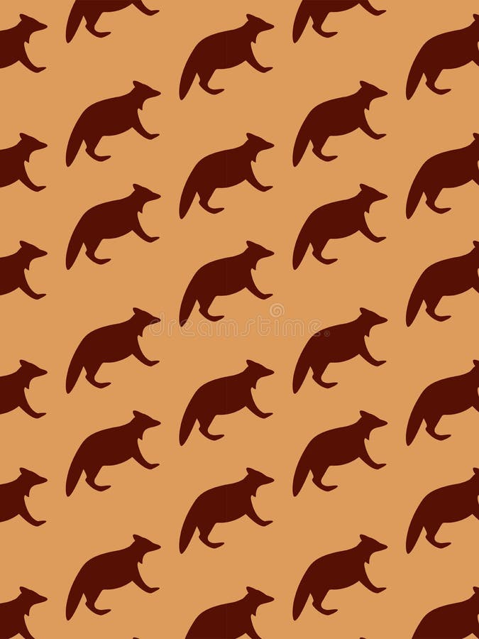 Seamless pattern stock illustration. Illustration of badgers - 64434987