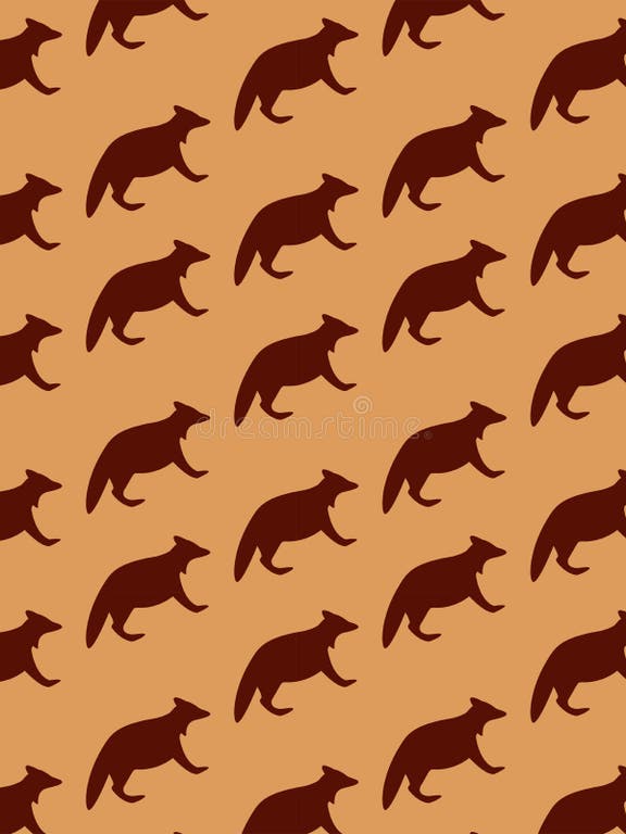 Seamless pattern stock illustration. Illustration of badgers - 64434987