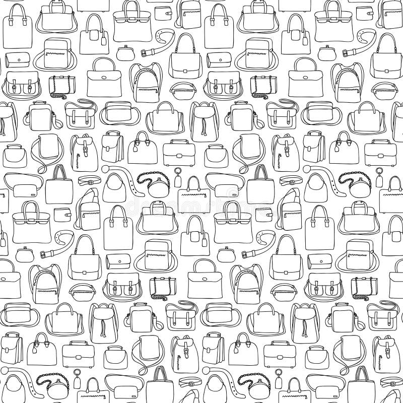 Seamless bags pattern stock vector. Illustration of graphic - 22769424