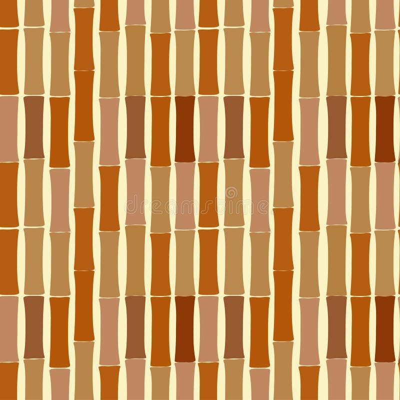 Seamless Pattern of Bamboo Dried Sticks Stock Vector - Illustration of ...