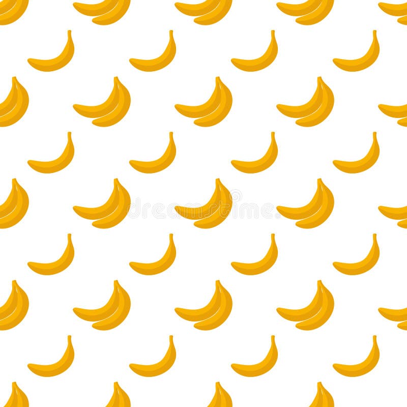 Seamless pattern of banana stock vector. Illustration of design - 156311427