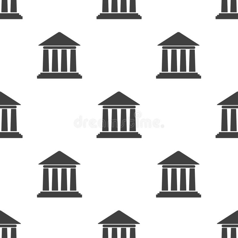 Bank Building Pattern Seamless Stock Illustrations – 981 Bank Building ...