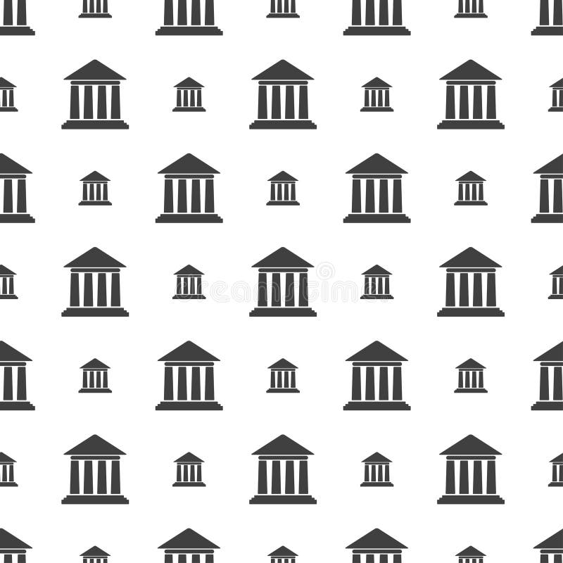 Bank Building Pattern Seamless Stock Illustrations – 981 Bank Building ...