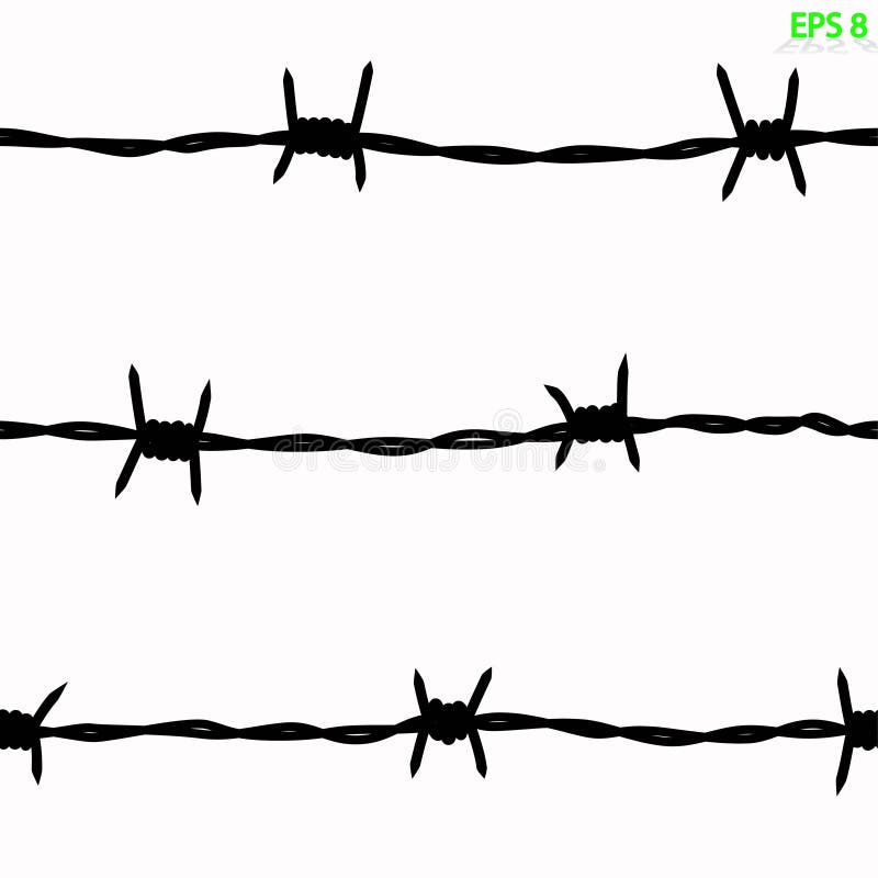 Barb Wire Pattern Stock Illustrations – 1,511 Barb Wire Pattern Stock ...