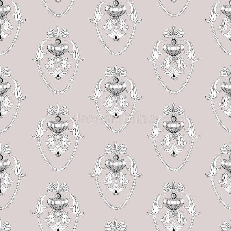 Rococo pattern stock vector. Illustration of decor, design - 37696715