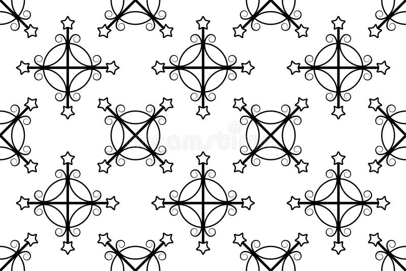 Seamless Pattern. Baroque, Rococo Style Wallpaper Design. Seamless ...