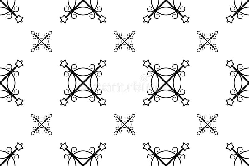 Seamless Pattern. Baroque, Rococo Style Wallpaper Design. Seamless ...