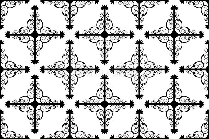 Seamless Pattern. Baroque, Rococo Style Wallpaper Design. Seamless ...