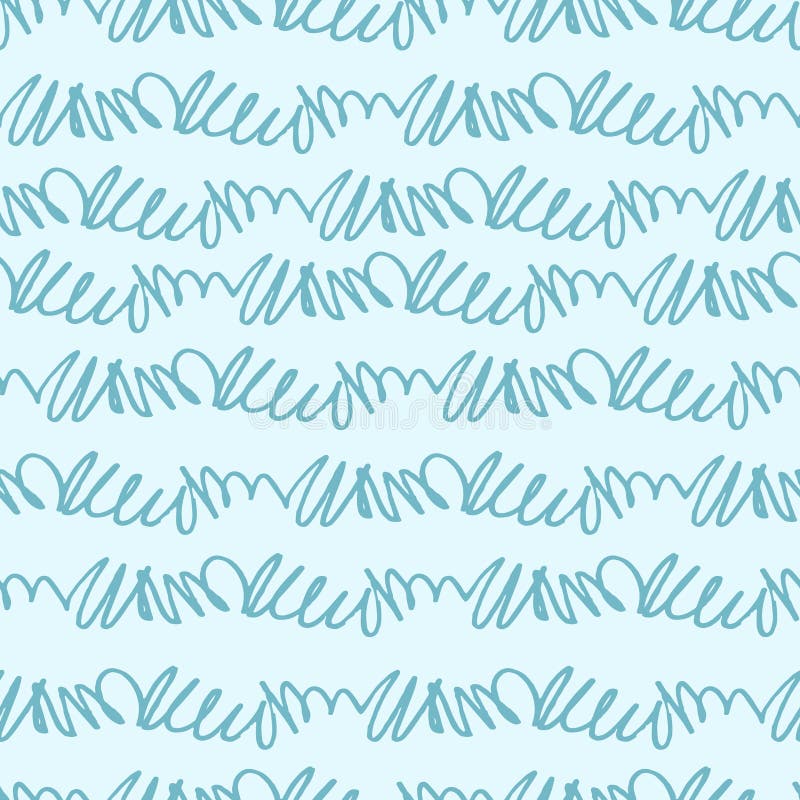 Seamless Pattern Based on Scribble Writing Imitation on Light-blue ...