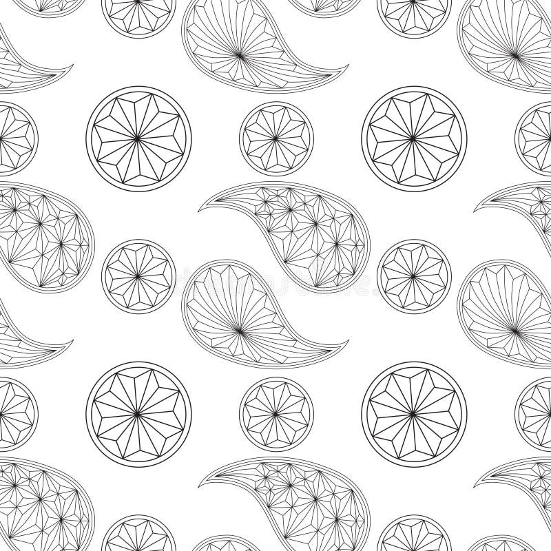 Sea shell seamless pattern stock vector. Illustration of black - 26958426