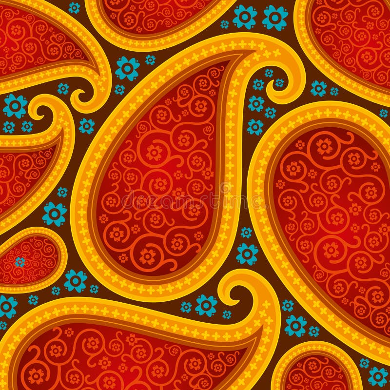 Seamless Pattern Based on Traditional Asian Elements Stock Vector ...