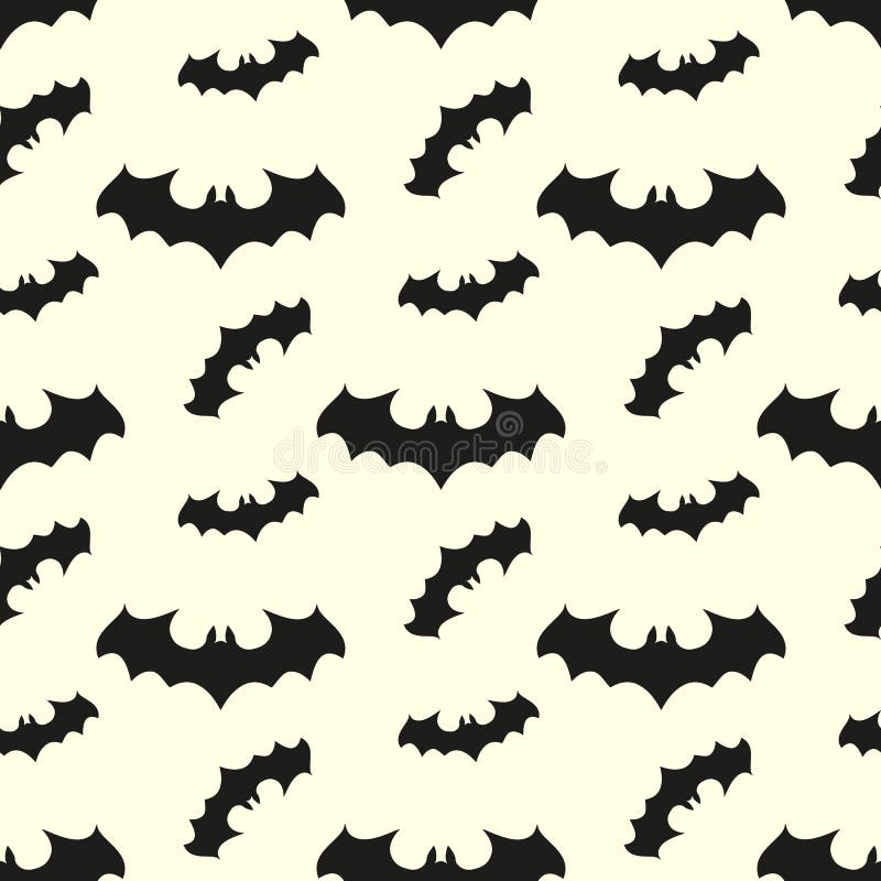 Seamless pattern with bat stock vector. Illustration of modern - 100749741