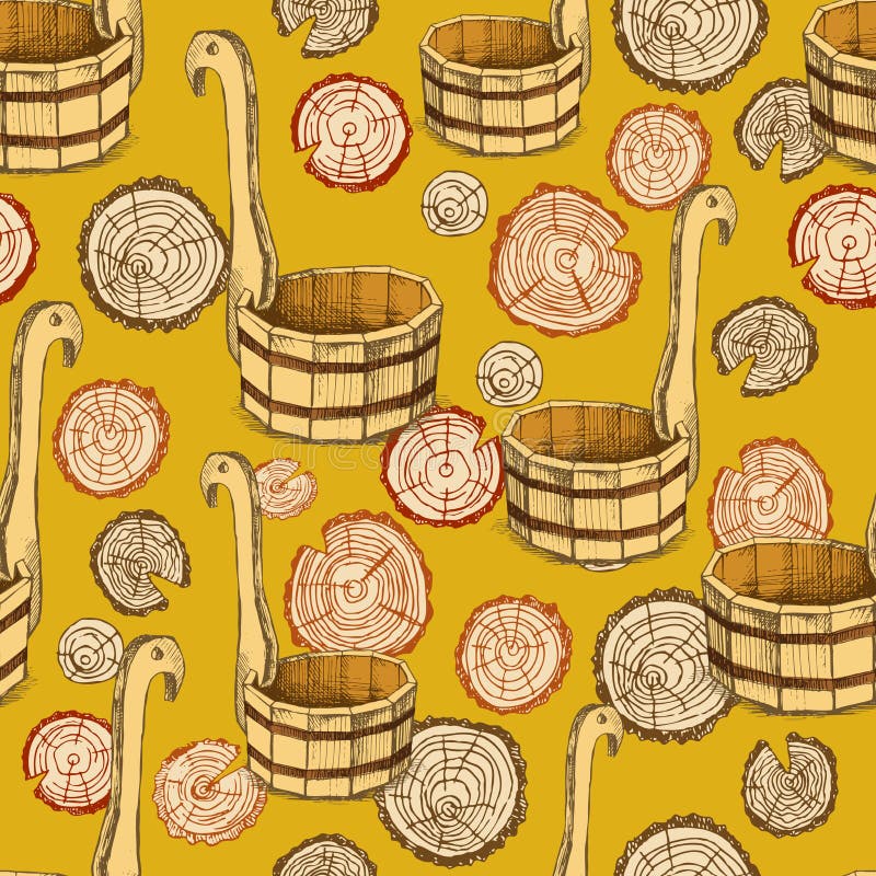 Seamless Pattern with Bath Accessories Collection Background Design ...