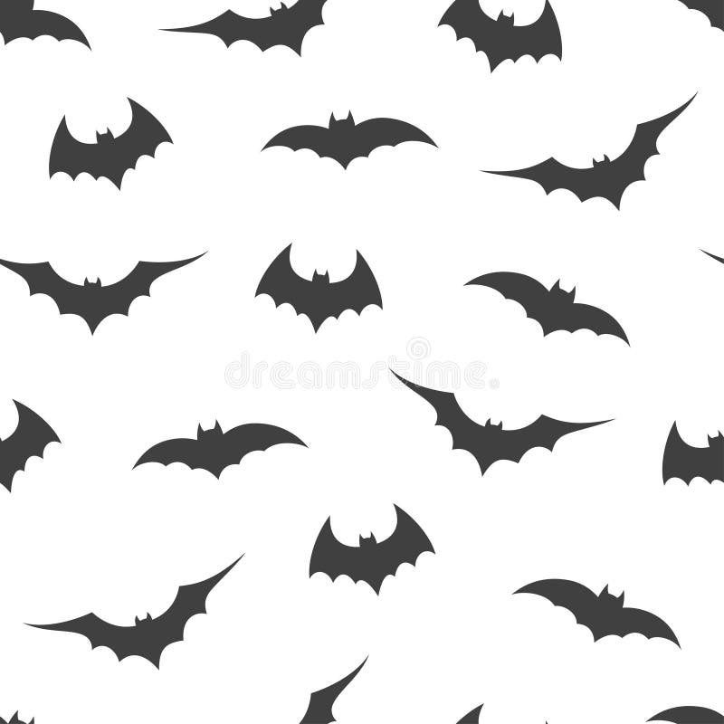 Seamless pattern with bats stock vector. Illustration of animal - 159353032
