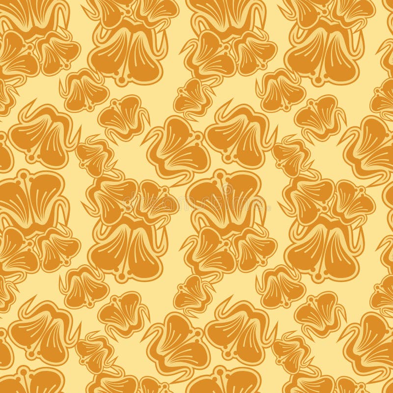 Seamless Pattern with Beautiful Flowers. Abstract Floral Color Pattern ...