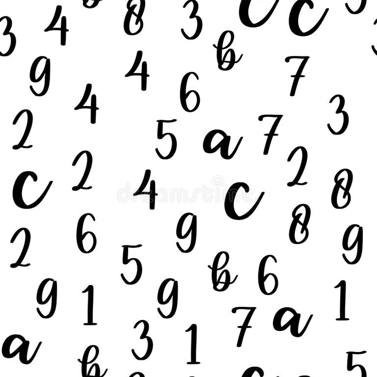 Seamless Pattern with Beautiful Numbers. Algebra and Geometry ...