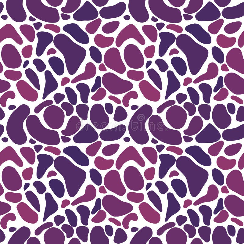 Seamless Pattern. Beautiful Stone Pattern from Purple Sea Pebbles on a ...